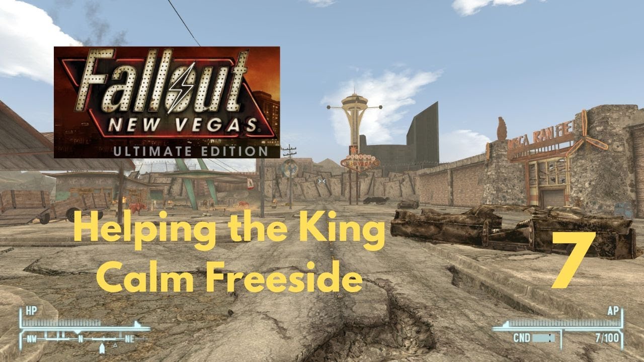 Fallout New Vegas | Helping the King Calm Freeside - YouTube
