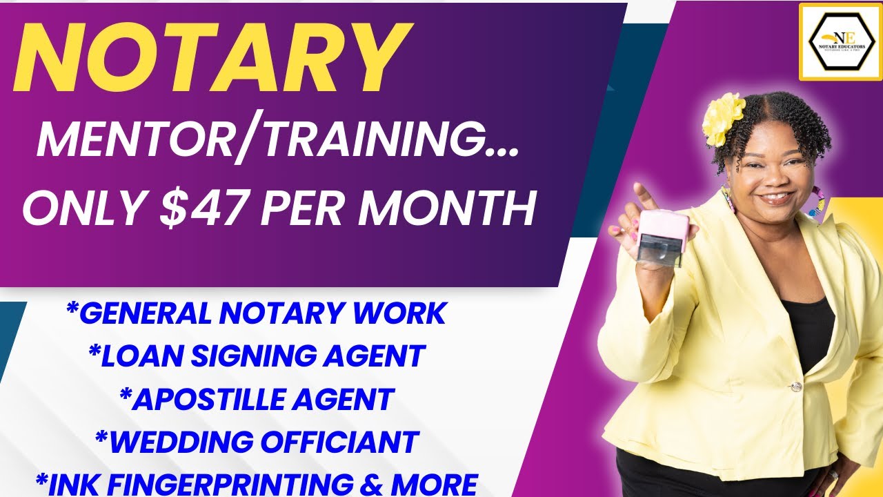 New Notary Training All Inclusive Mentor Apostille Training, General ...