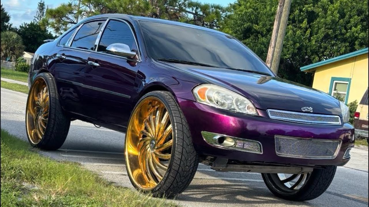 Candy Painted 2006 Chevy Impala On 32’s Azara Wheels LS Swap ...