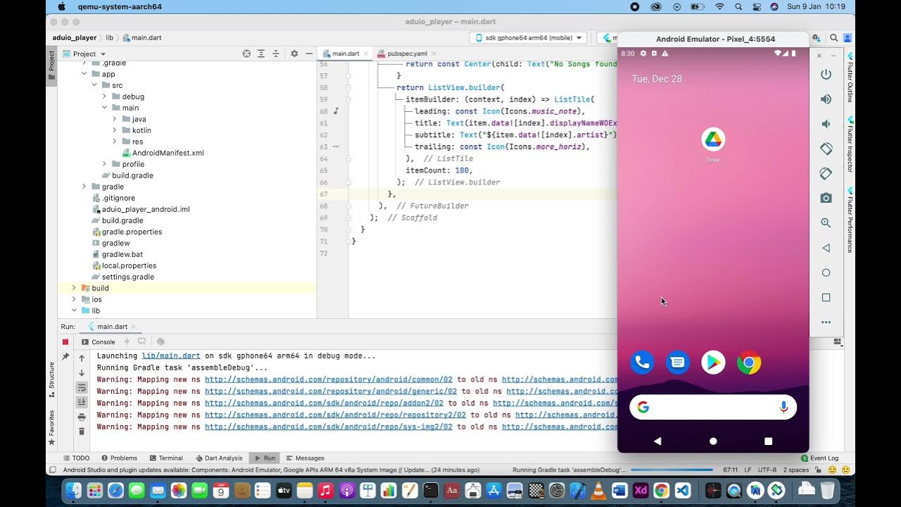 Flutter Fetch Device Storage Songs - YouTube
