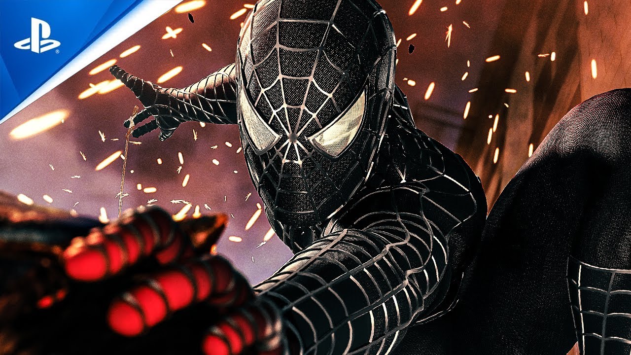 Spider-Man PS5 - Black Suit Rampage | Swinging and Combat Gameplay ...