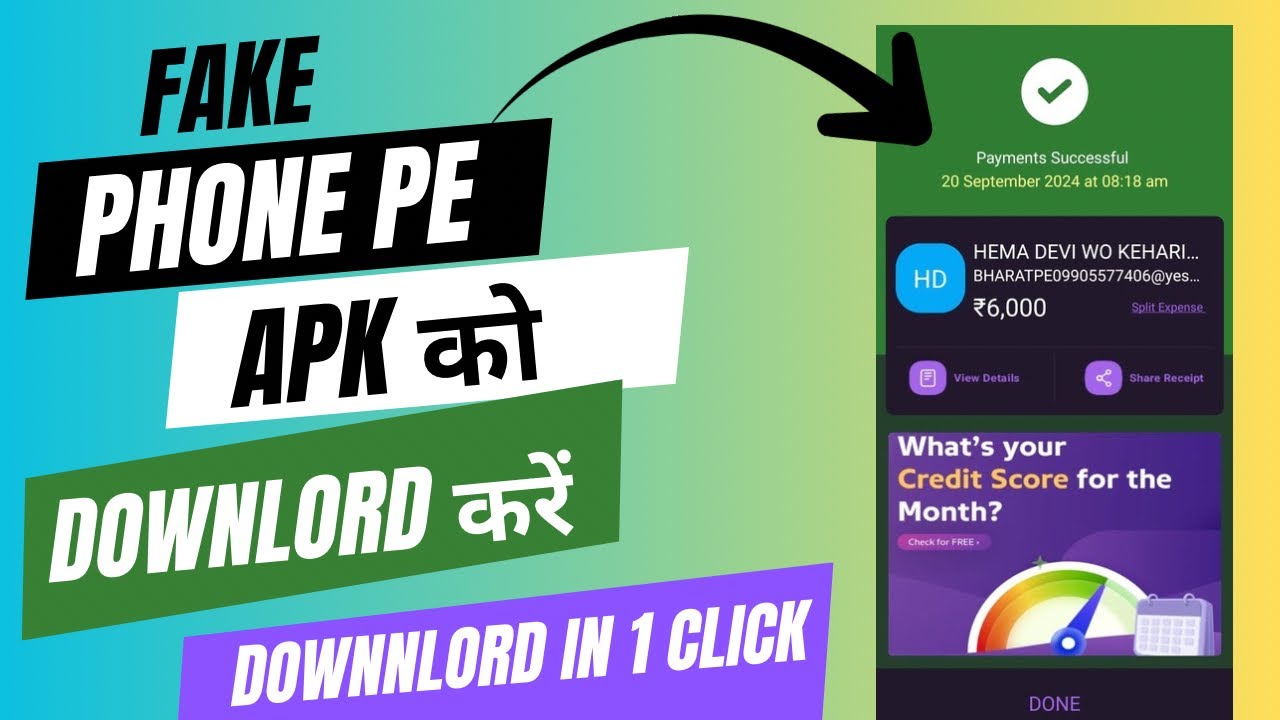 Fake phone pe apk ko kese download Kara | fake payment proof in 2024 ...