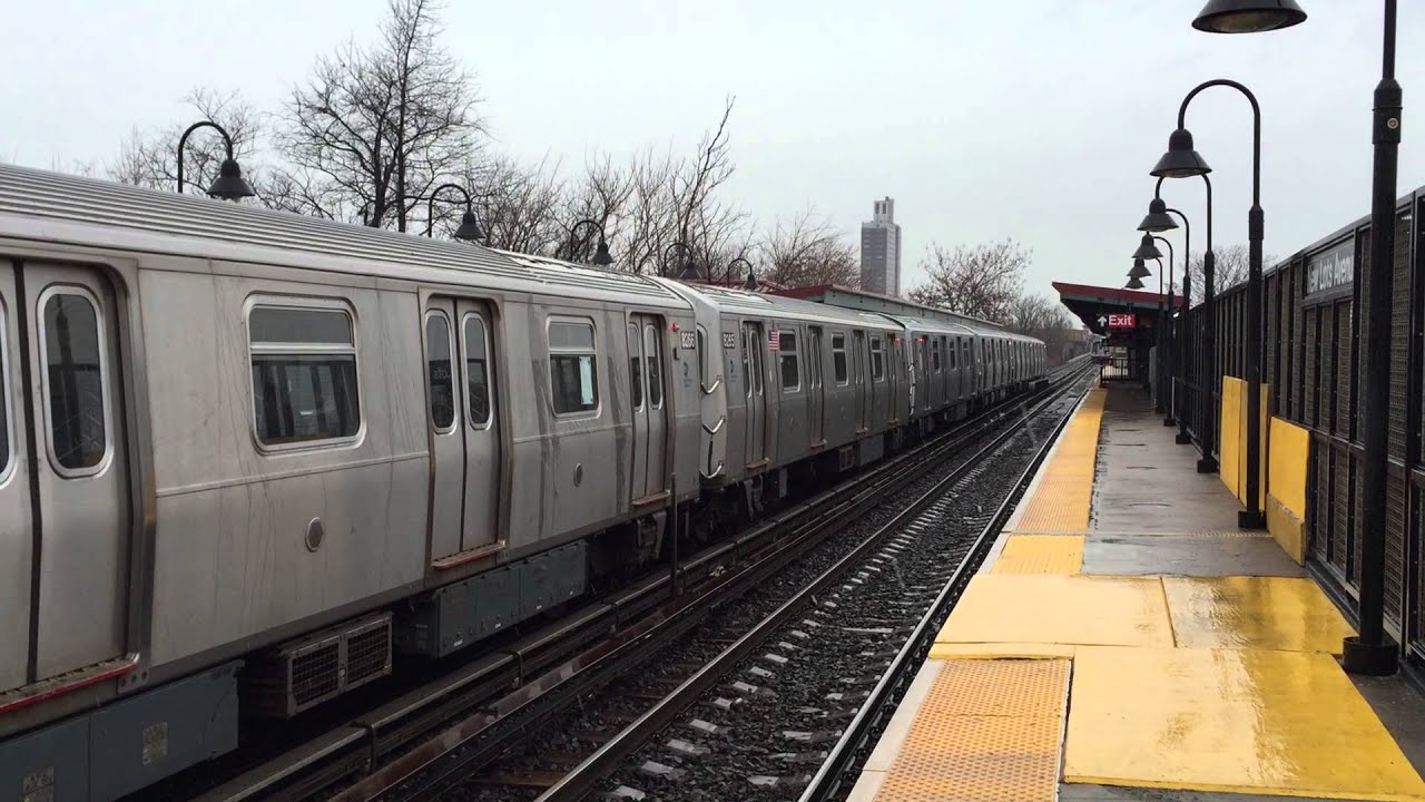 NYC Subways: 14th St and Canarsie bound R143 (L) Trains at New Lots ...