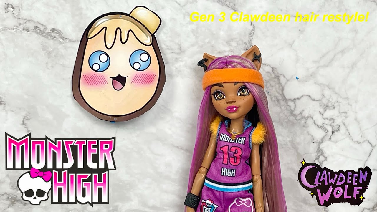Dealing With Polypropylene Doll Hair…. Monster High Gen 3 Clawdeen Wolf ...