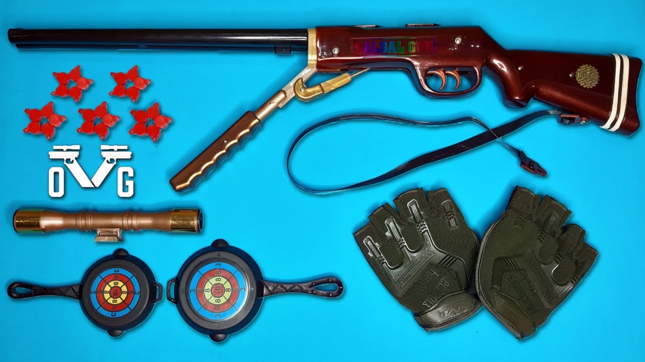 Double Barrel Bolt Action Shotgun Hunter Rifle Gun Toy Unboxing - YouTube