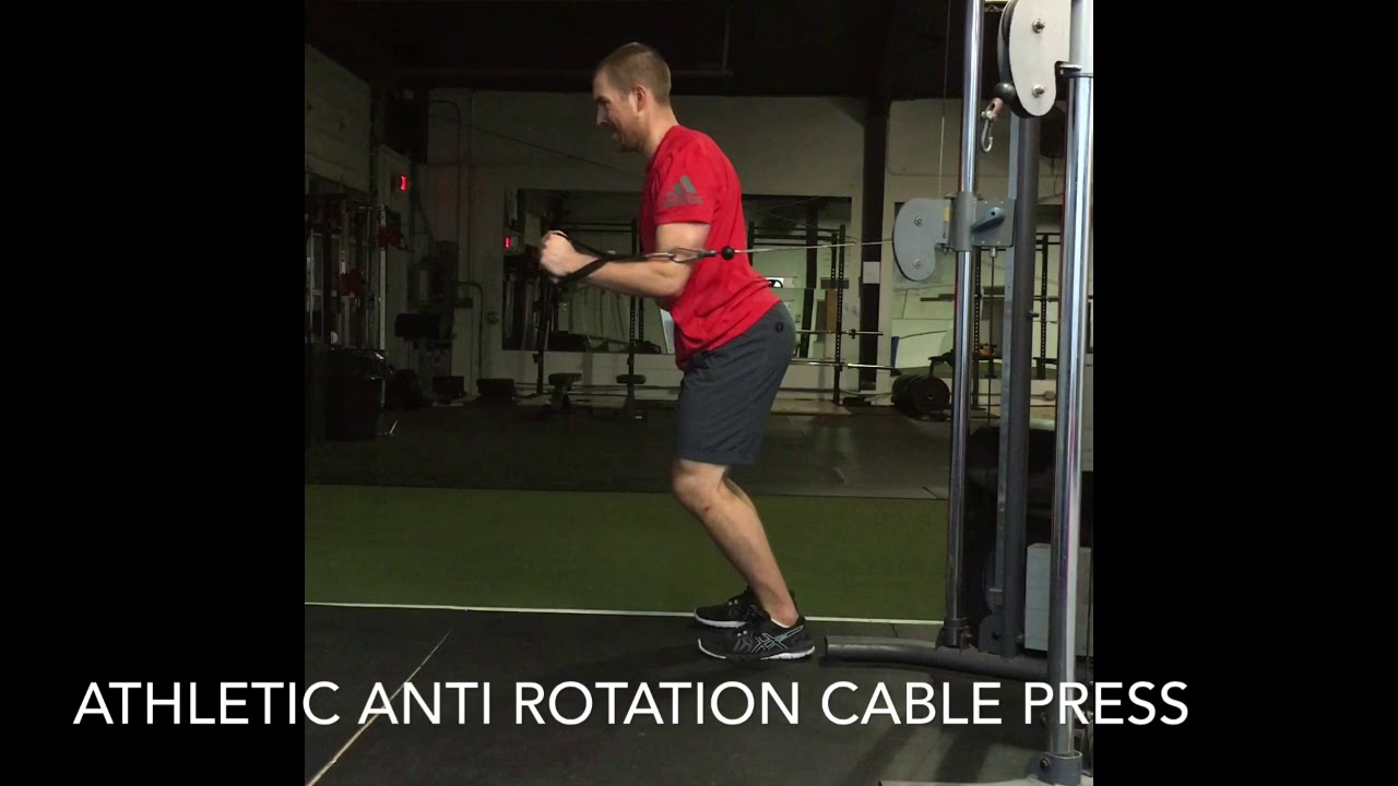 ATHLETIC ANTI ROTATION CABLE PRESS - YouTube