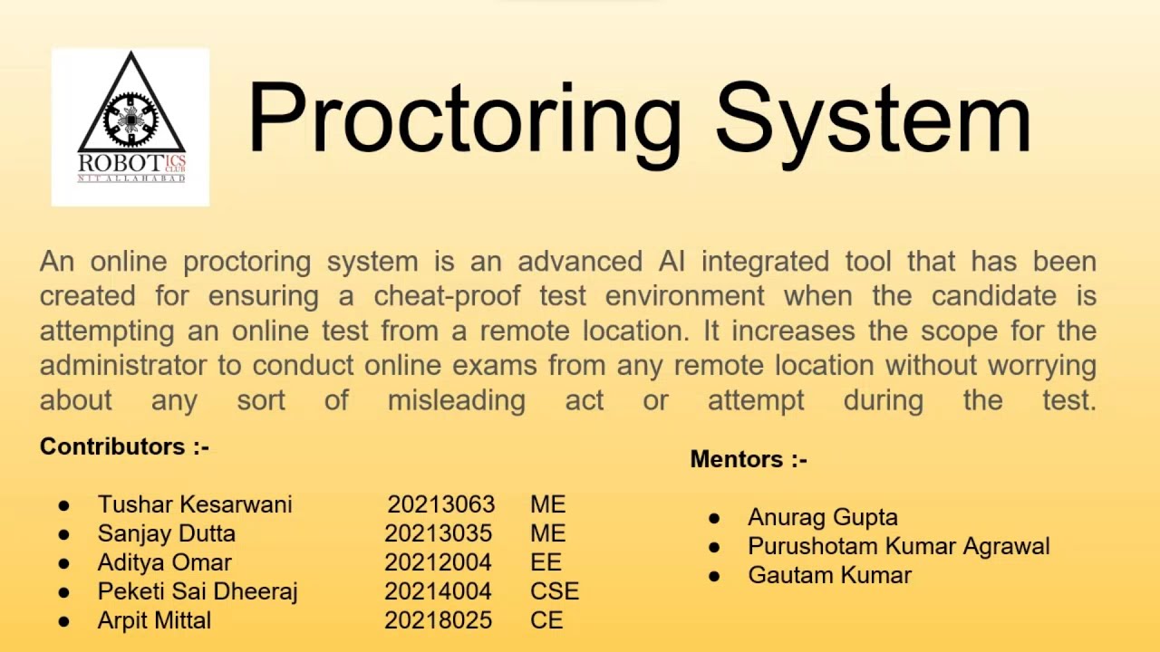 Proctoring System (Proctify) - YouTube