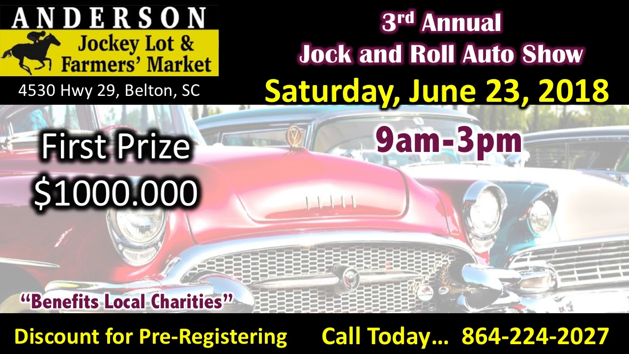 Anderson Jockey Lot Car Show 2018 - YouTube