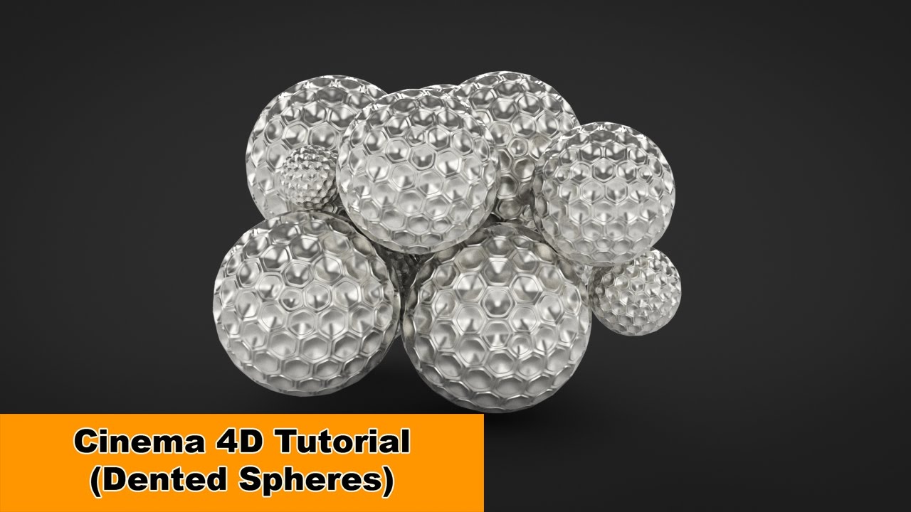 Dented Spheres (Cinema 4D Tutorial) - YouTube