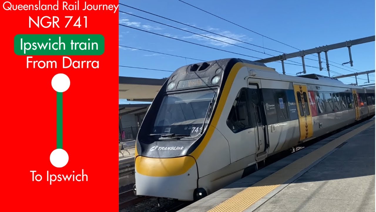 Queensland Rail Journey - NGR 741 From Darra To Ipswich - YouTube