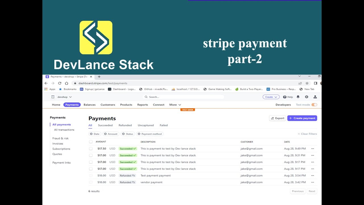 Payment on Stripe by Customer Card using android | stripe tutorial part-6 - YouTube