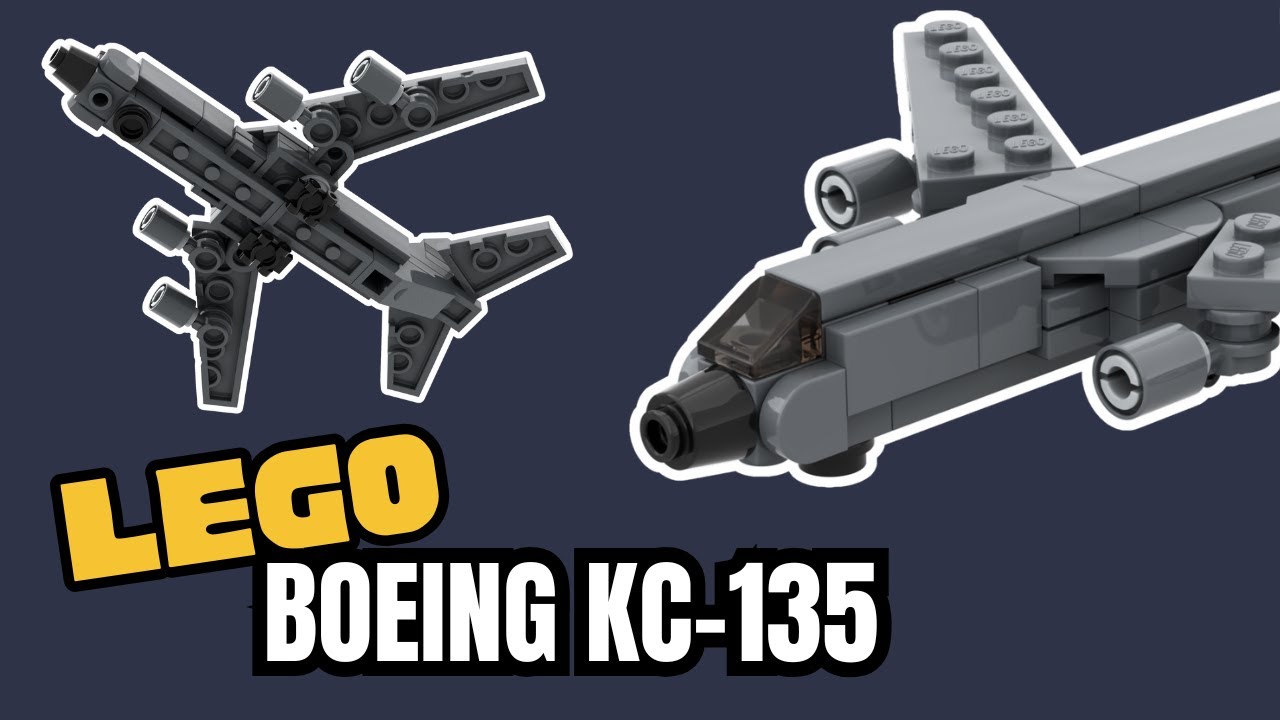 LEGO Boeing KC-135 Stratotanker MOC [66 Pieces] [1:350] - YouTube