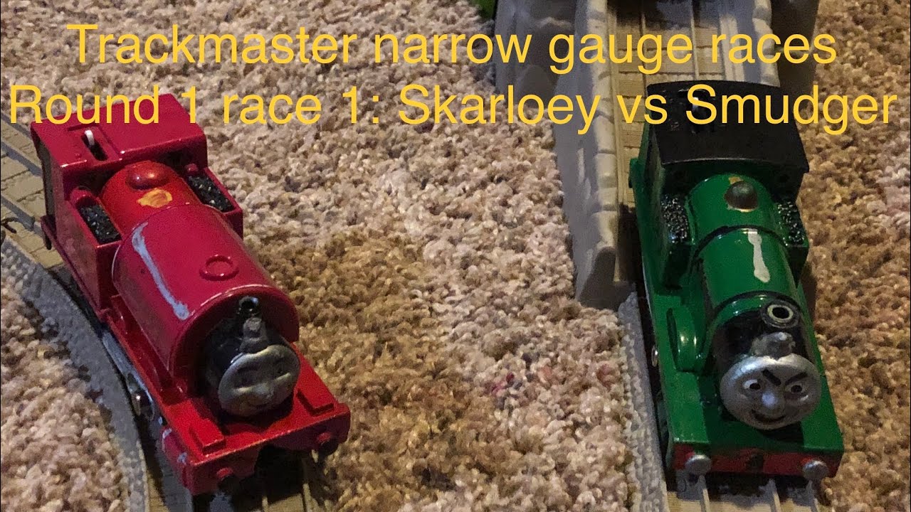 Trackmaster narrow gauge races round 1 race 1: Skarloey vs Smudger ...