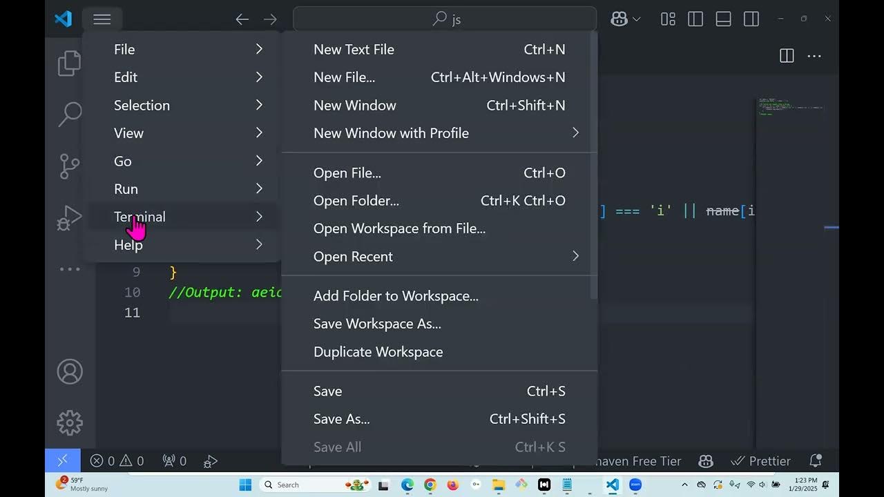 How to count vowels in a string in javascript - YouTube
