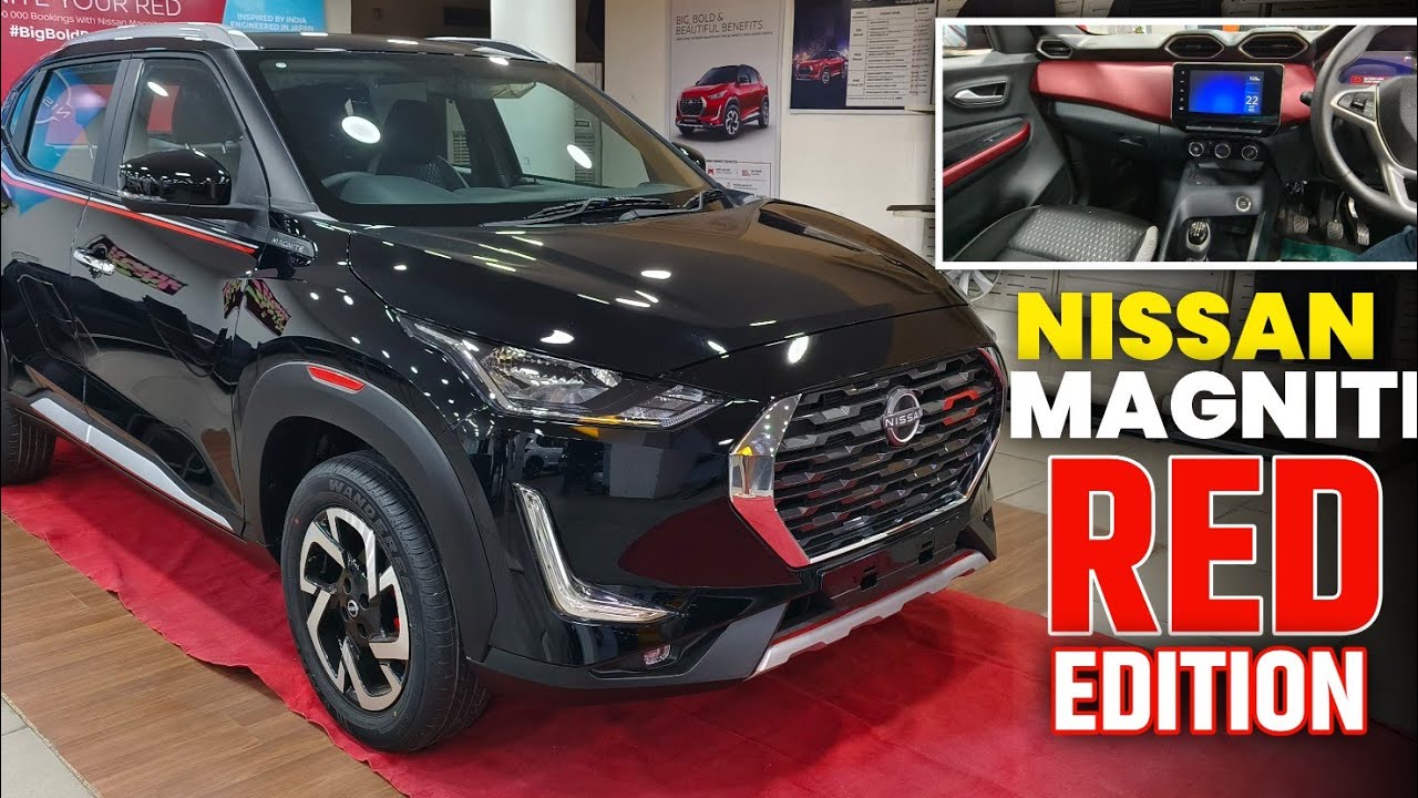 New Nissan Magnite Red Edition 2022 l Magnite Red Edition black colour ...