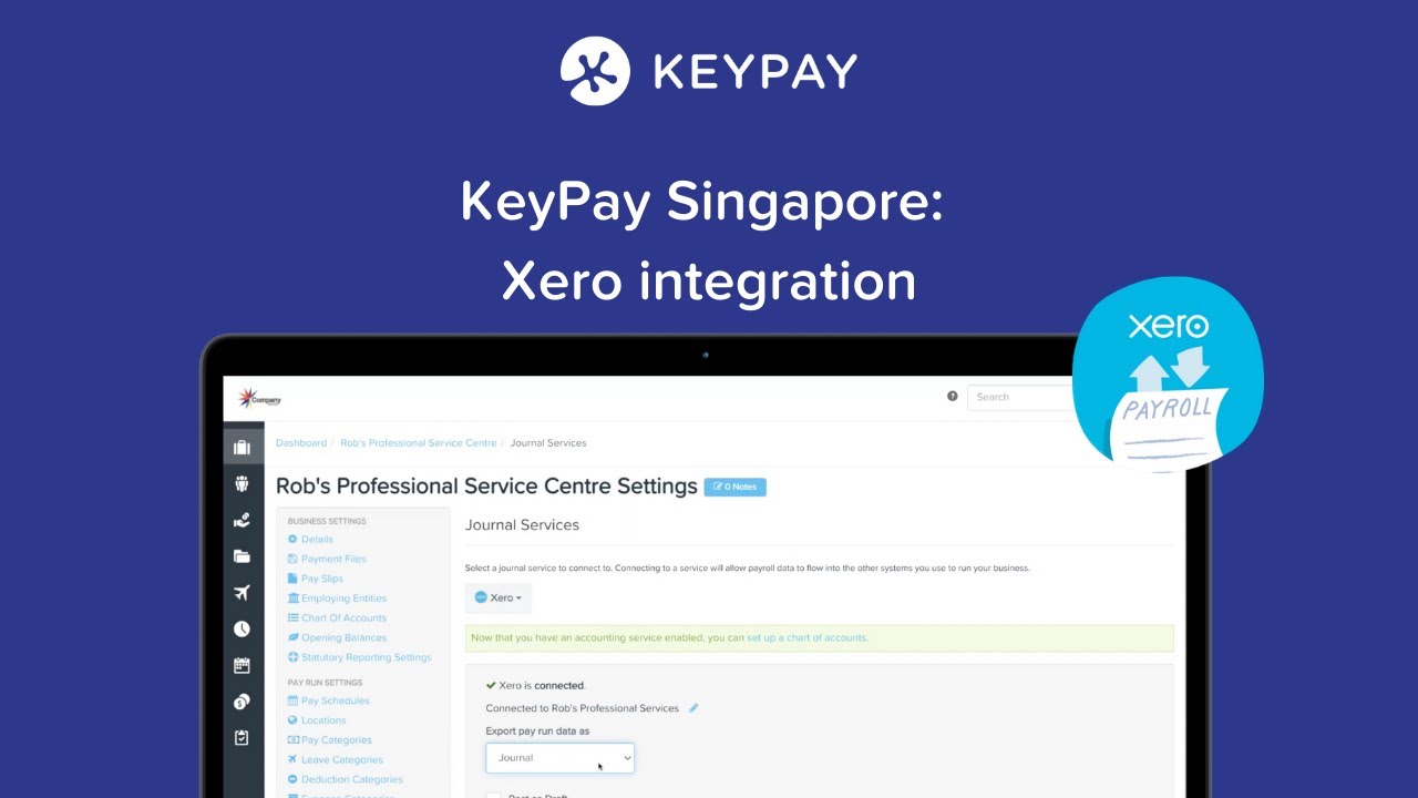 Xero integration feature | KeyPay Singapore - YouTube