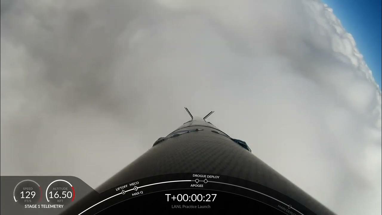 SpaceX-style amateur rocket launch HUD - YouTube