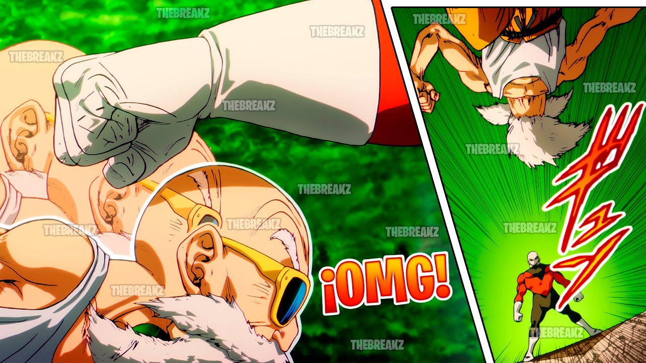 Lo que no viste: Maestro Roshi vs Jiren (Pelea Completa) A Color - YouTube