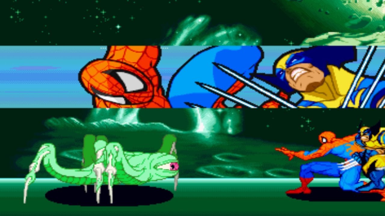 Marvel Super Heroes vs Street Figther - Team Hyper Combo - YouTube