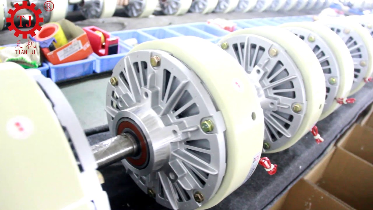 Magnetic Powder Brake Production Line Display - YouTube