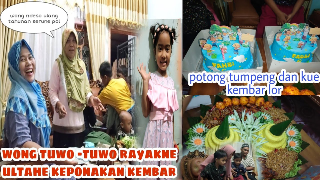 Ultah keponakan di rumah kakak ipar⁉️serune wong tuwo-tuwo potong ...