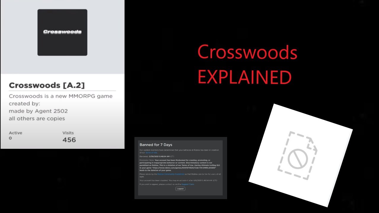 The roblox crosswoods incident (EXPLAINED) - YouTube