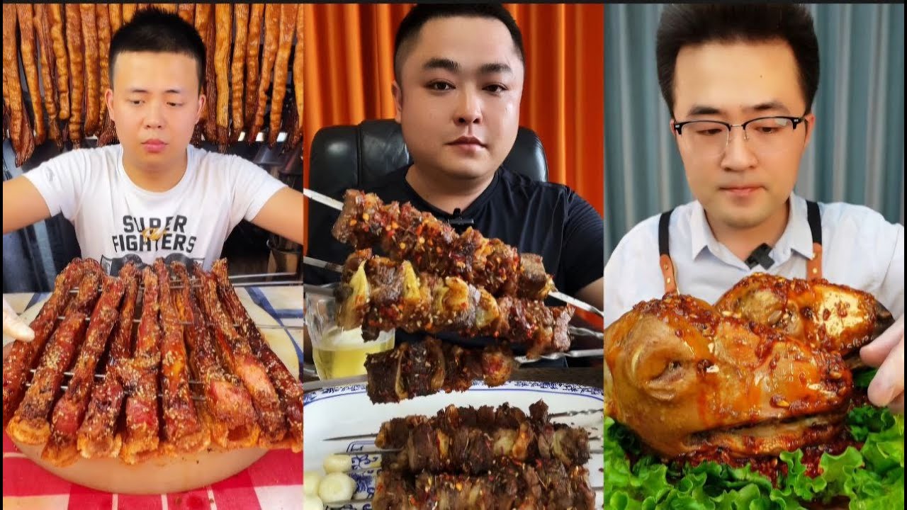 DOU LE CHANNEL * SPICY SHEEP HEAD SO YUMMY - YouTube
