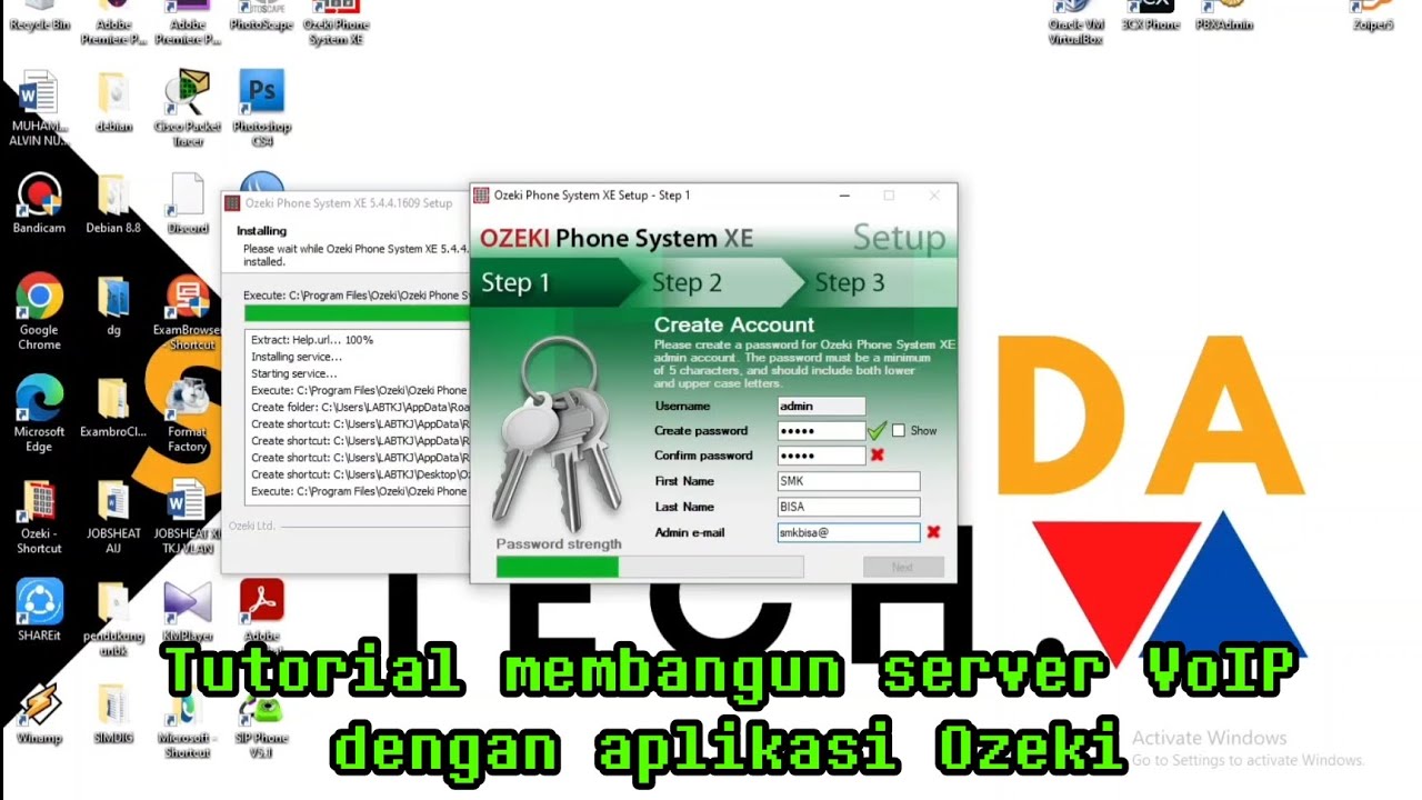 Membangun server VoIP dengan aplikasi Ozeki - YouTube