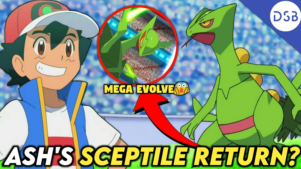 Ash Sceptile returns? | Ash Sceptile G-Max? | Ash Best Team in Galar in ...