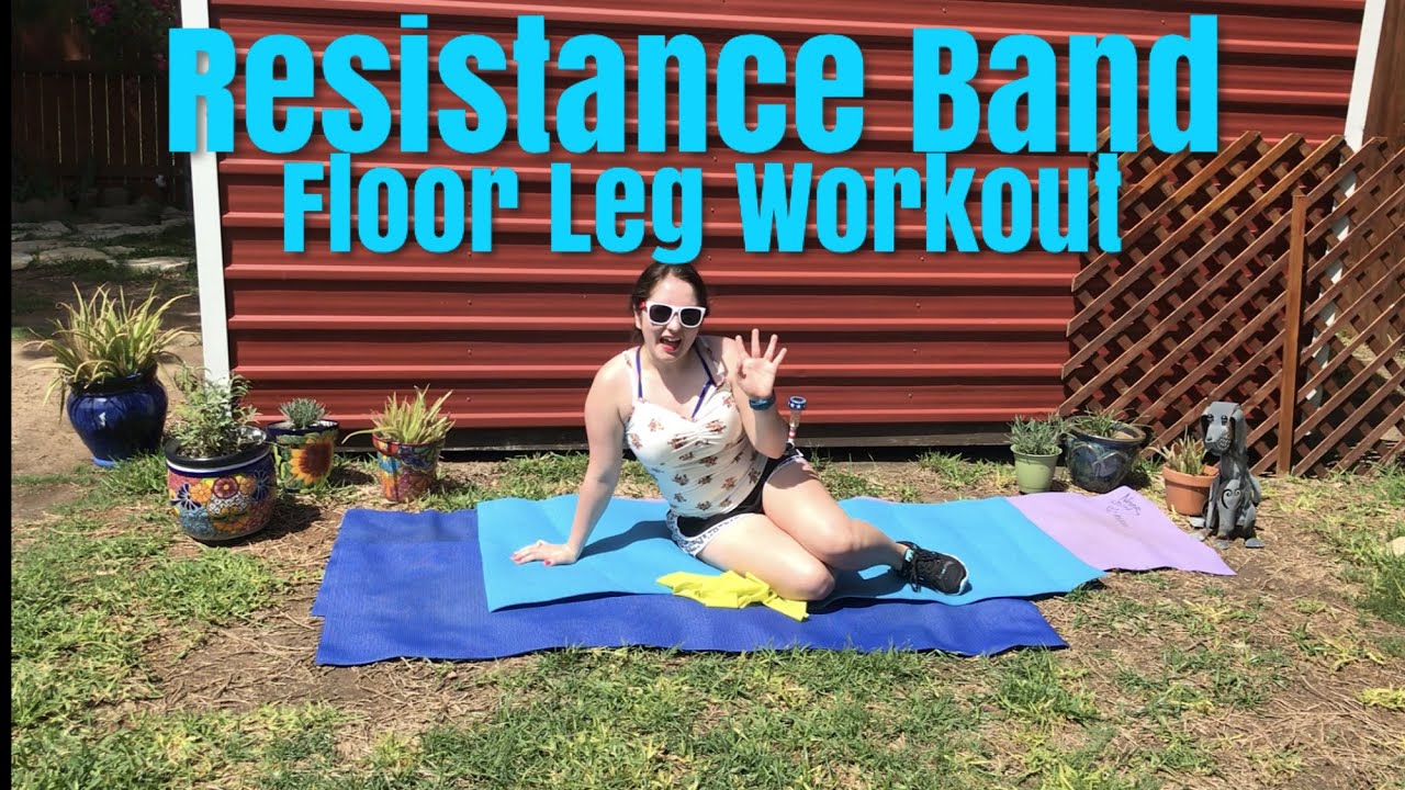 Resistance Band Floor Leg Workout - YouTube