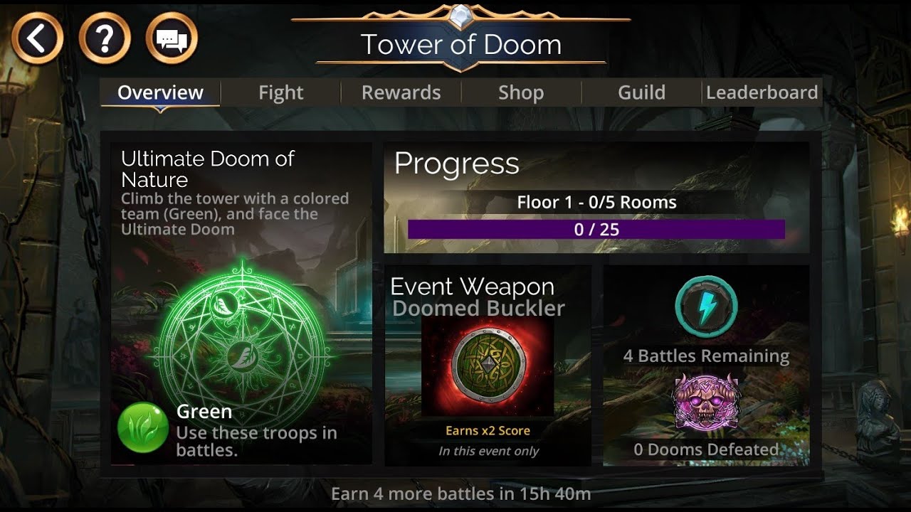 Gems of War Tower of Doom / Evento Semanal Tower of Doom 24/12/16 - YouTube