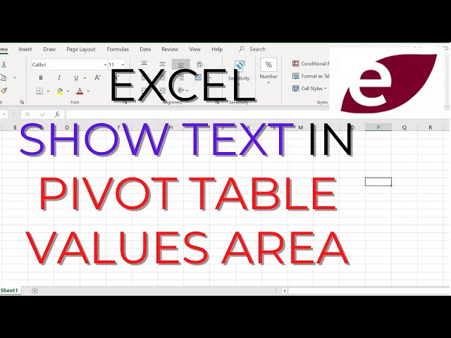 How Do I Get Pivot Table Values To Show As Text In Excel - Infoupdate.org