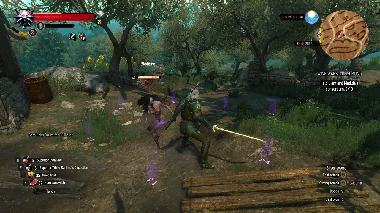 The Witcher 3, Olive Grove Bruxa - YouTube