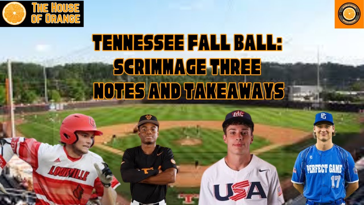 Tennessee Baseball Fall Ball: Scrimmage Three Notes and Takeaways - YouTube
