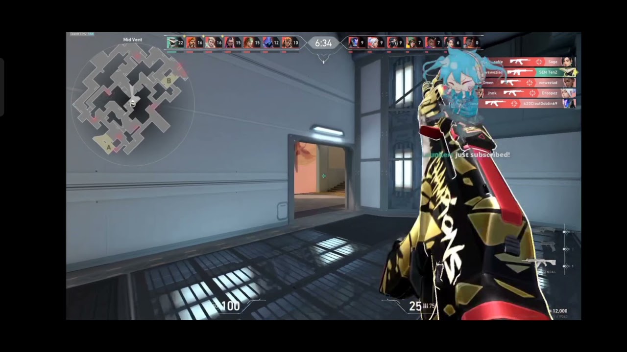 Tenz Valorant deathmatch with new champion vandal skin🔥 - YouTube