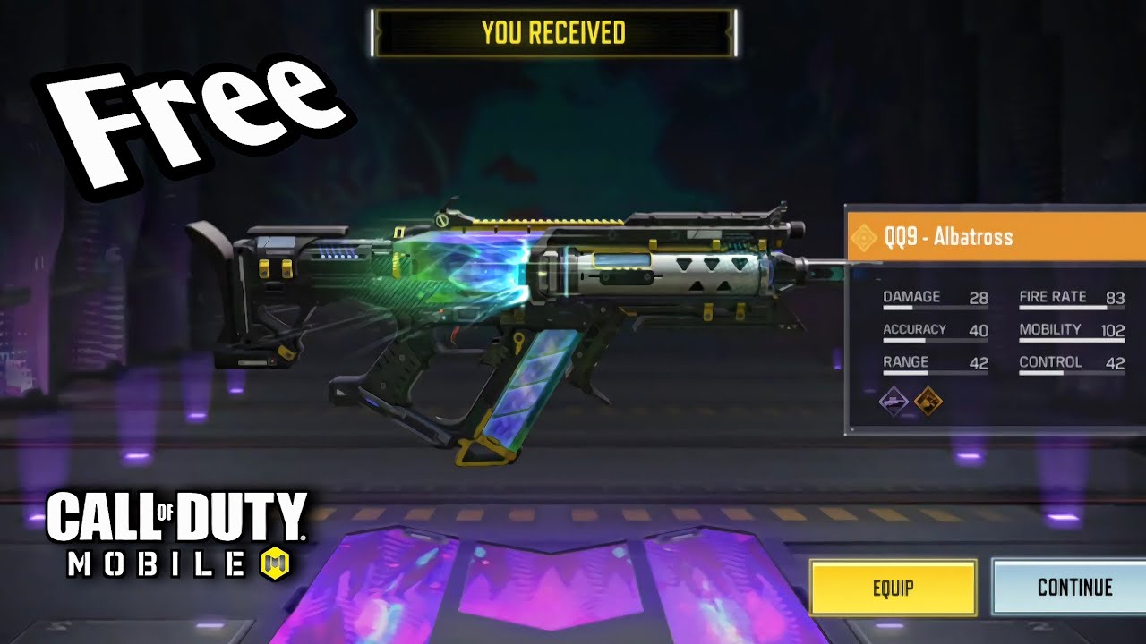 *Free* Legendary SMG Today | Legendary QQ9 Albatross COD Mobile - YouTube