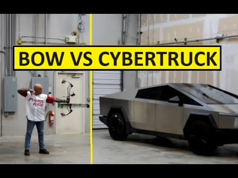 Joe Rogan Uses a Composite Bow to Shoot Elon Musk's Cybertruck in Slow ...