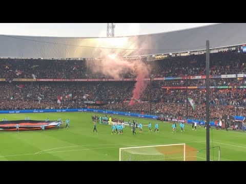 Feyenoord-midtjylland opkomst❤️🤍🖤