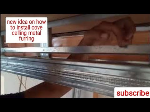 paano ba magbuo ng celling cove sa flat celling gamit ang metal furring ...
