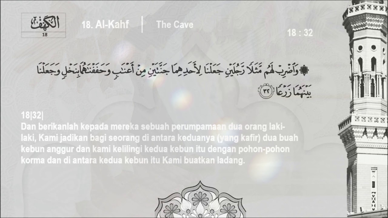 Surah 18 - Al Kahf (Indonesian Translation) - YouTube