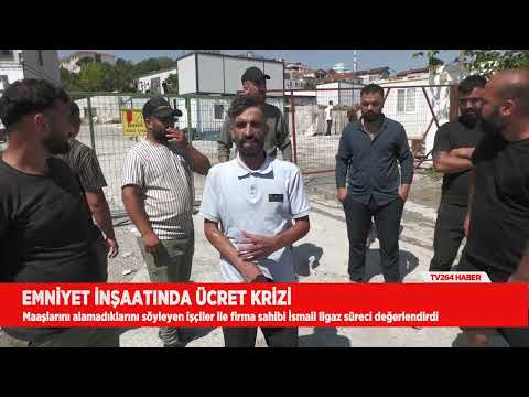 Emniyet Müdürlüğü inşaatında sular durulmuyor! İşçiler ve firma sahibi TV264'e konuştu