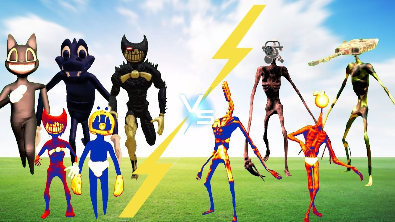 Team Cartoon Crocodile vs Team Siren Head Gun vs Team Siren Head Baby ...