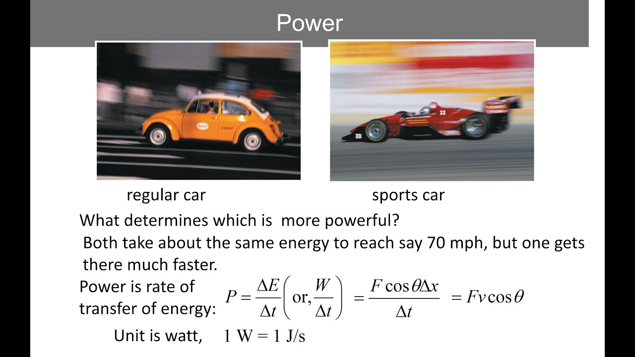 Class 14 Elastic Potential Energy and Power - YouTube