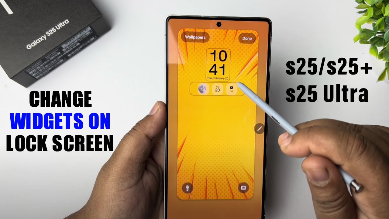 How To Change The Widgets On The Lock Screen Of Samsung Galaxy S25/ S25 ...
