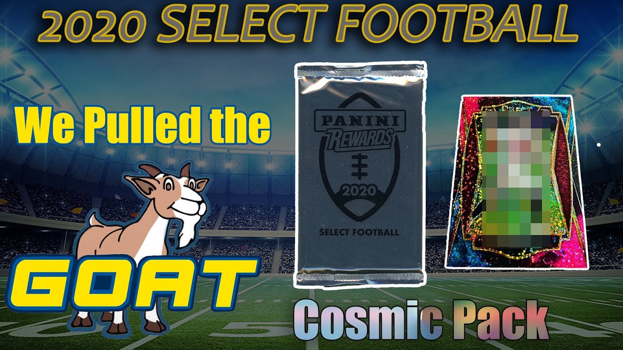 2020 Select Football Cosmic Pack! We pulled the G.O.A.T.! - YouTube