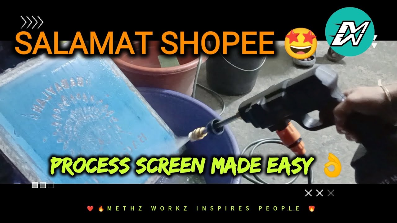 PRESSURE WASHER PORTABLE GUN FOR SCREEN PROCESS | Methz Workz - YouTube