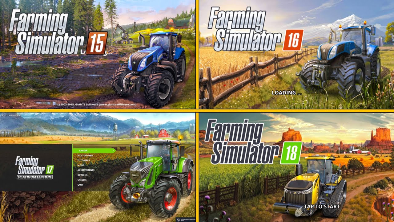 Fs15 vs Fs16 vs Fs17 vs Fs18 | PC vs Mobile Game | Timelapse | - YouTube