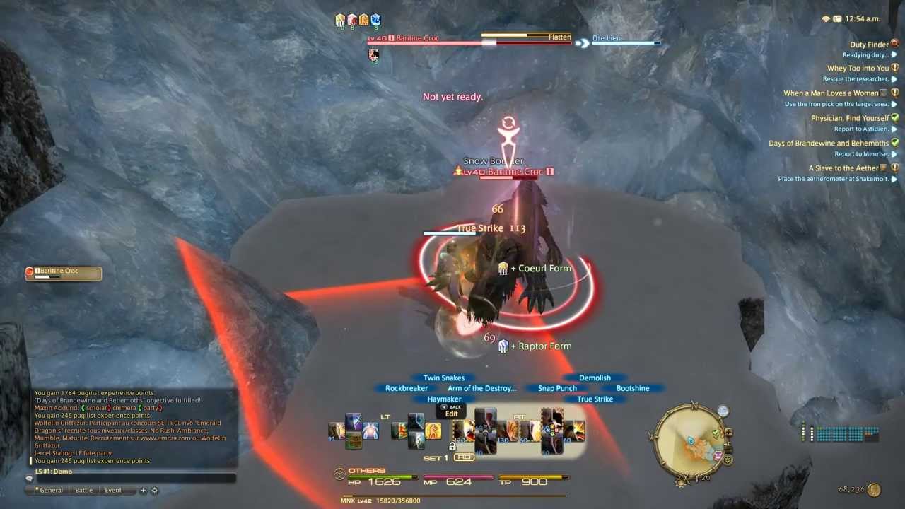 Final Fantasy XIV Realm Reborn Monk Gameplay - YouTube