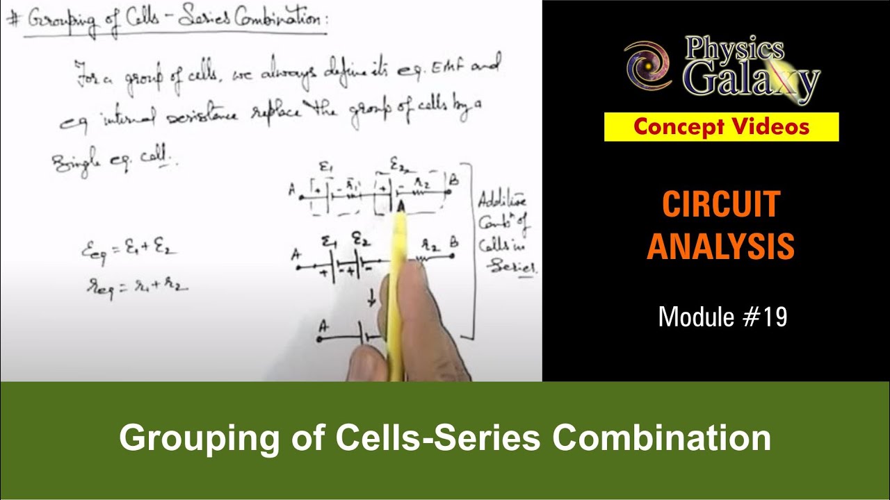 Class 12 Physics | Circuit Analysis | #19 Grouping of Cells-Series Combination | For JEE & NEET ...