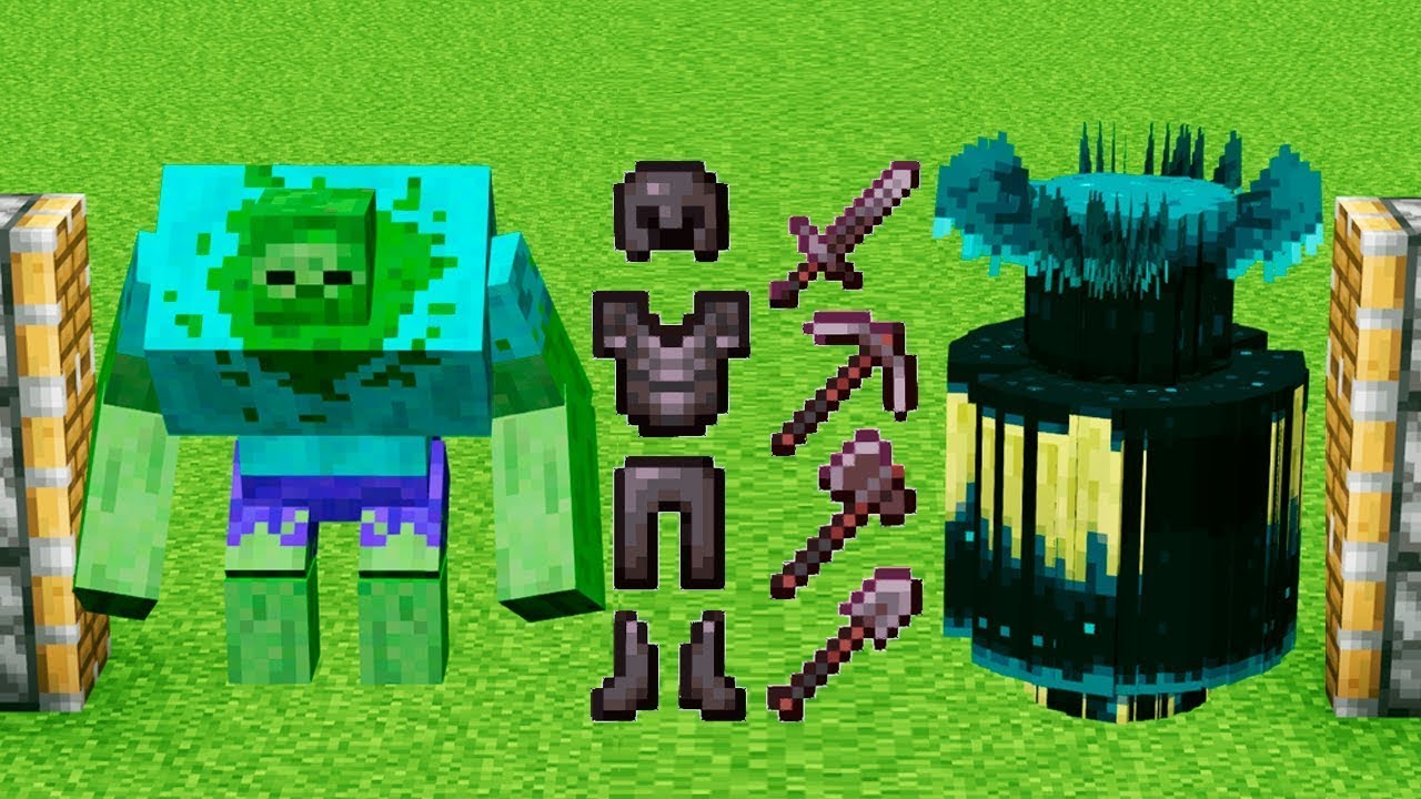 mutant herobrine + all new netherite armor + 1000 warden = ??? - YouTube